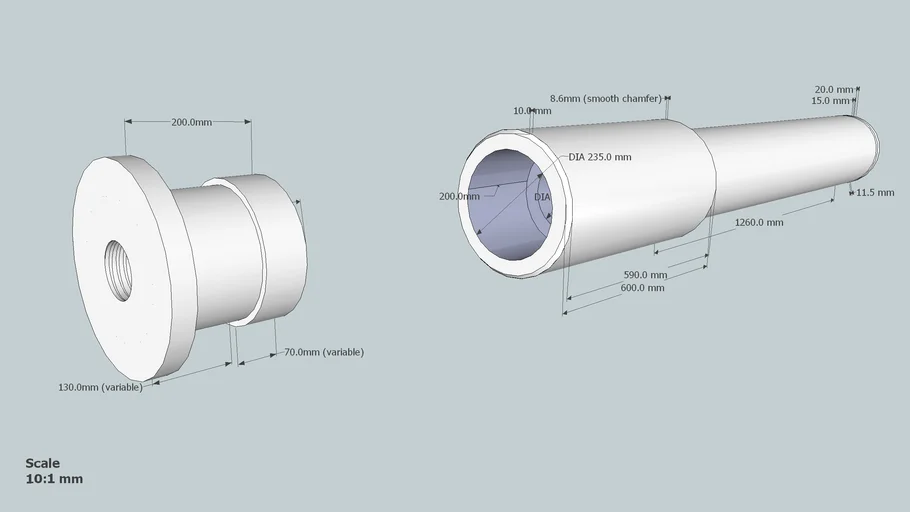 NC30 Paddock Stand Pin | 3D Warehouse