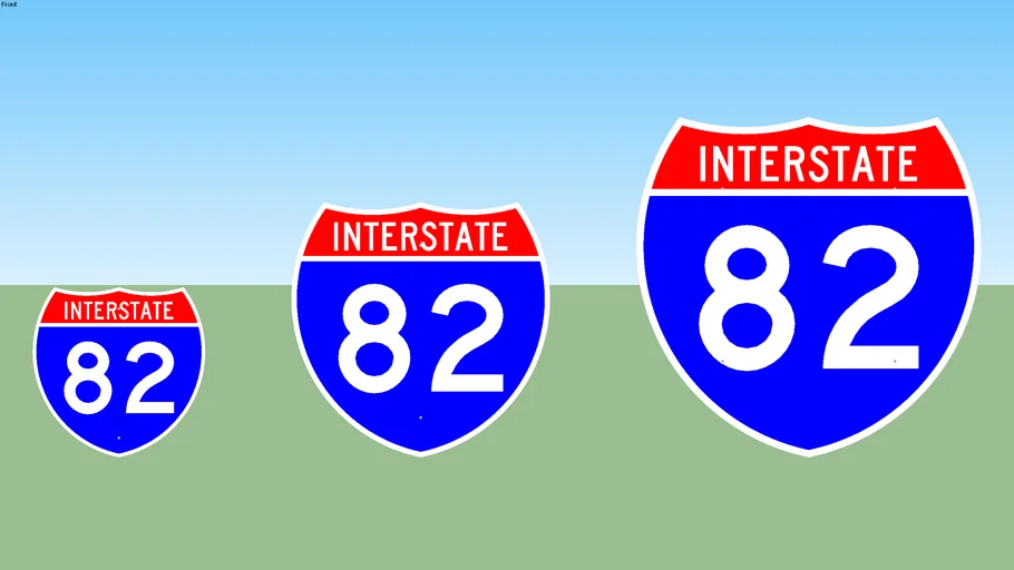 Interstate 82 Sign | 3D Warehouse