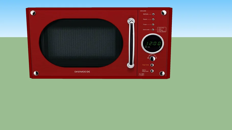 Red Daewoo Microwave | 3D Warehouse