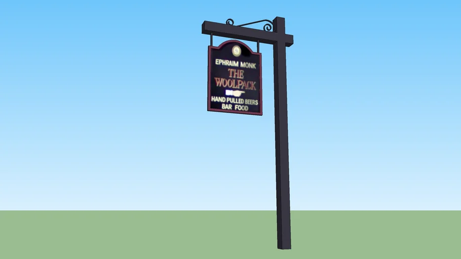 The Woolpack Sign | 3D Warehouse