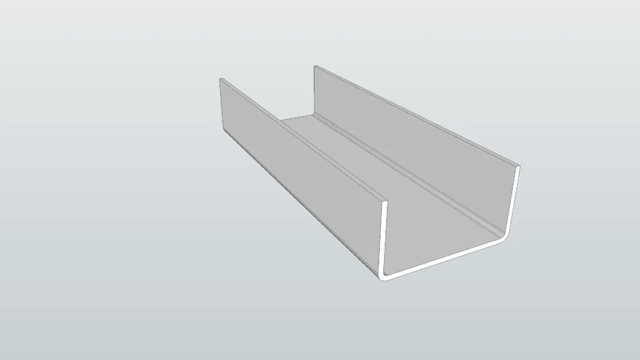 Perfil_US_75x40_espessura_2,65mm | 3D Warehouse