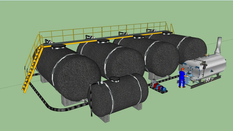Bitumen tanks | 3D Warehouse
