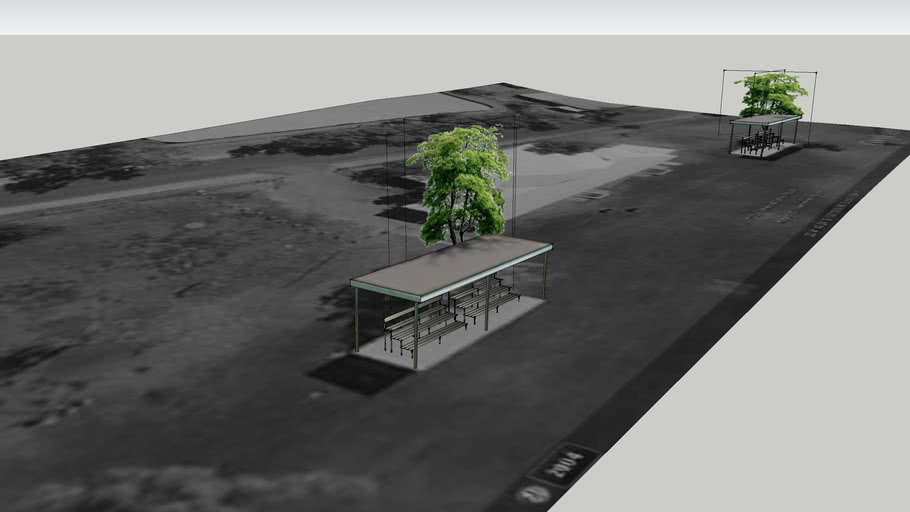 Anzac oval shade structure | 3D Warehouse