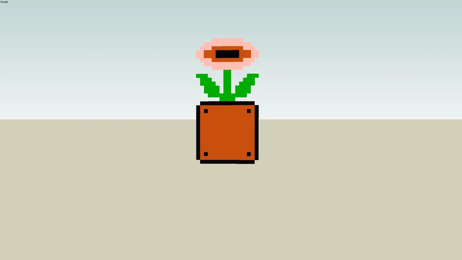 Fire flower from Super mario bros. | 3D Warehouse