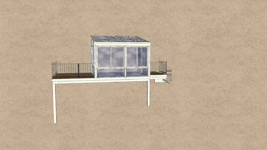 Glass Roof Sunroom | 3D Warehouse