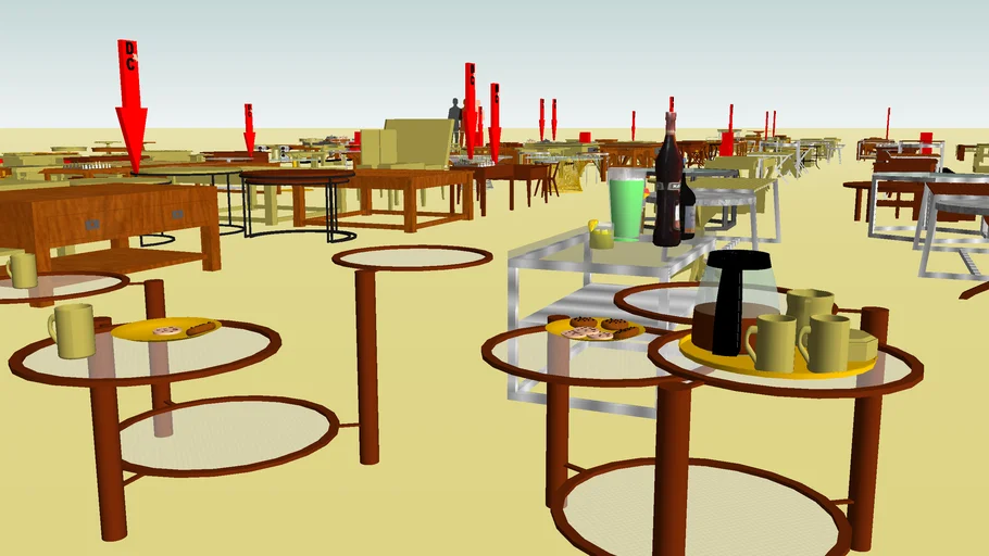 coffee table props | 3D Warehouse