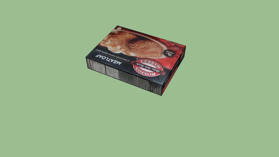 Boston Market Meatloaf Box | 3D Warehouse
