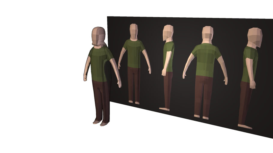 Low poly human | 3D Warehouse