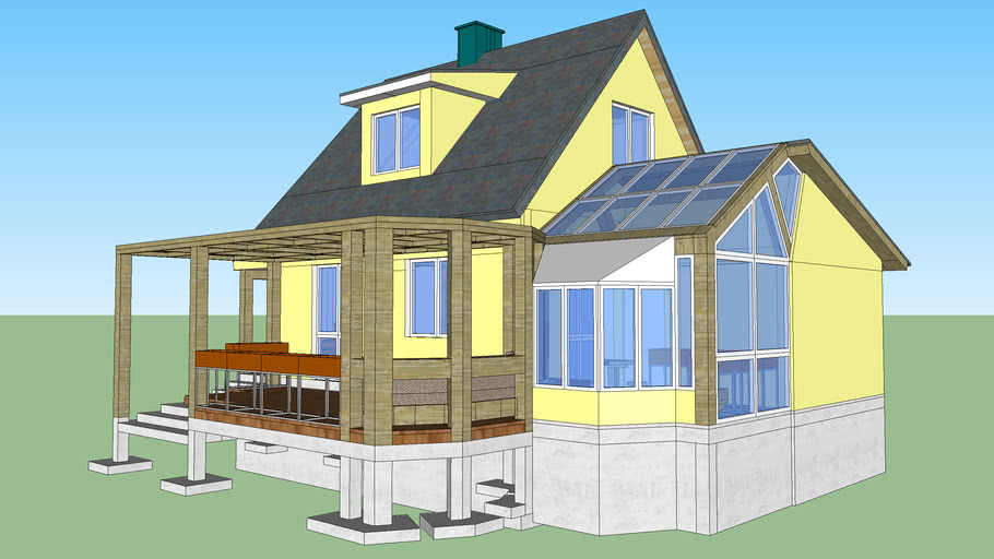 Modular Wooden House - Extension | 3D Warehouse