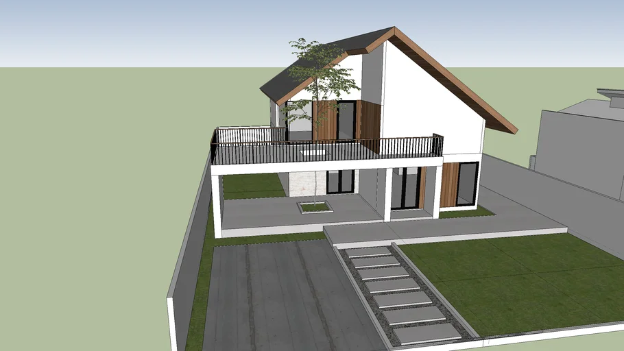 contoh rumah 2 lantai | 3D Warehouse