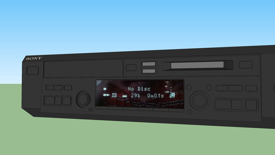 Sony MXD-D3 CD/MiniDisc player | 3D Warehouse