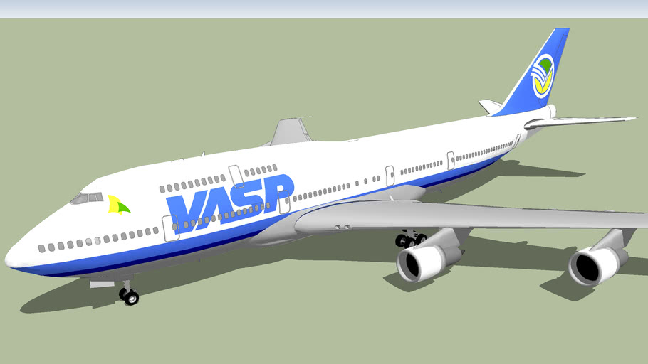 Boeing 747/400 VASP | 3D Warehouse