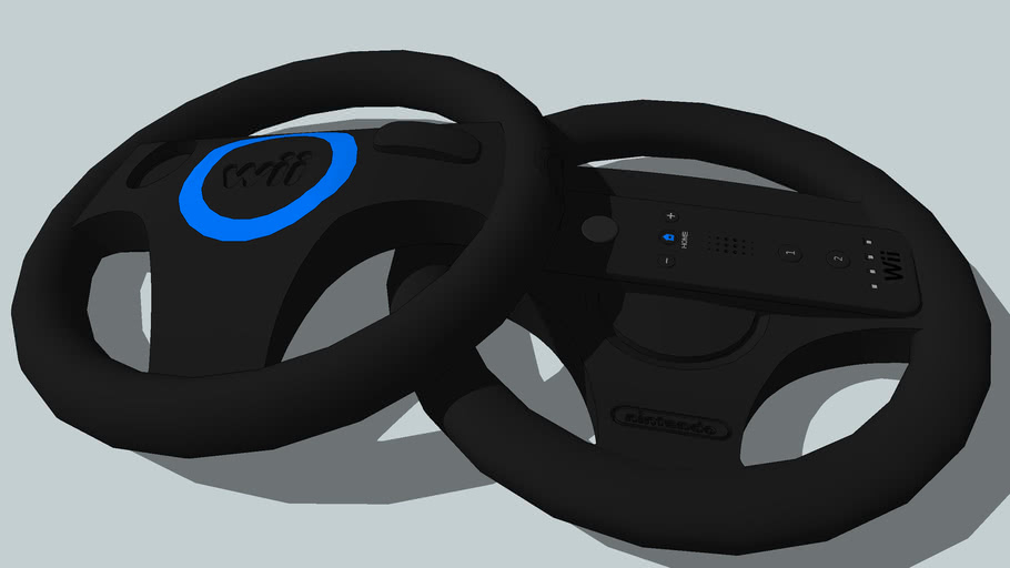 Nintendo Wii Wheel (Black) | 3D Warehouse