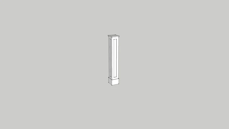 Craftsman Post Cabinet Leg | 3D Warehouse