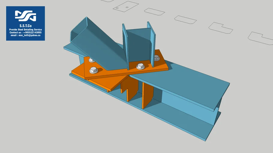 Column on beam Connection | 3D Warehouse