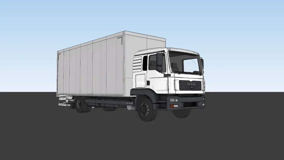 truck MAN TGL box ref | 3D Warehouse