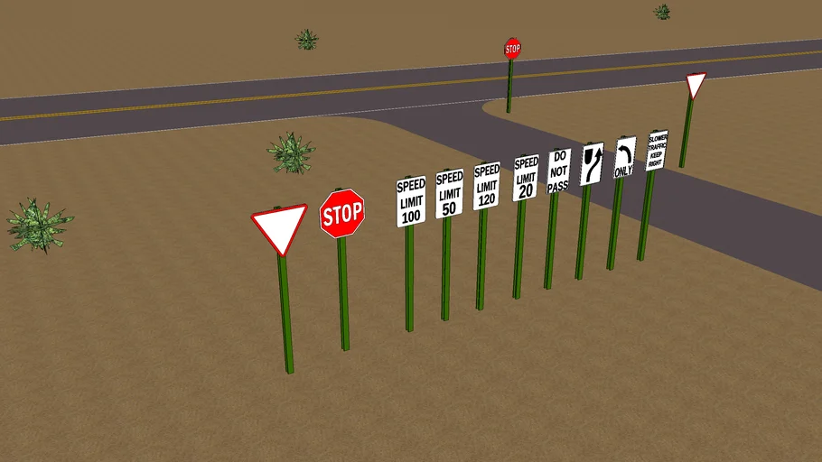 road signs | 3D Warehouse