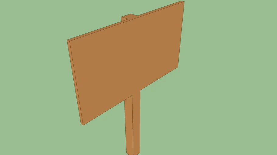 Minecraft Sign | 3D Warehouse