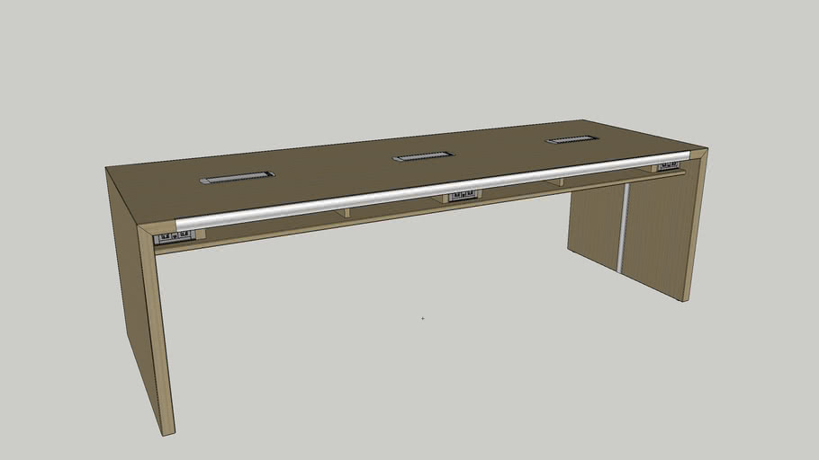 Table - PowerBar 120'w x 42'd x 43'h by Bernhardt Design | 3D Warehouse