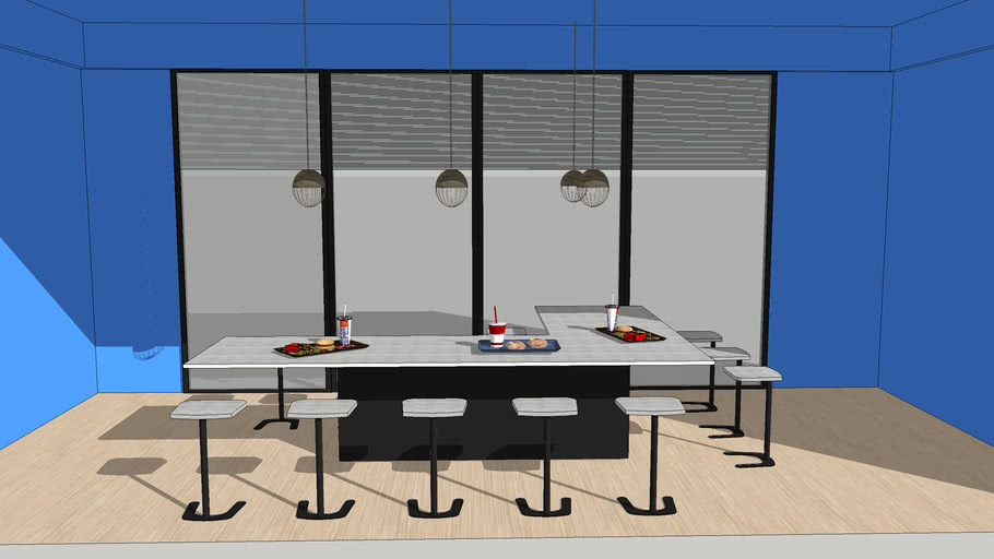 FOOD COURT TABLE | 3D Warehouse
