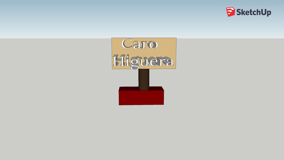 letrero | 3D Warehouse