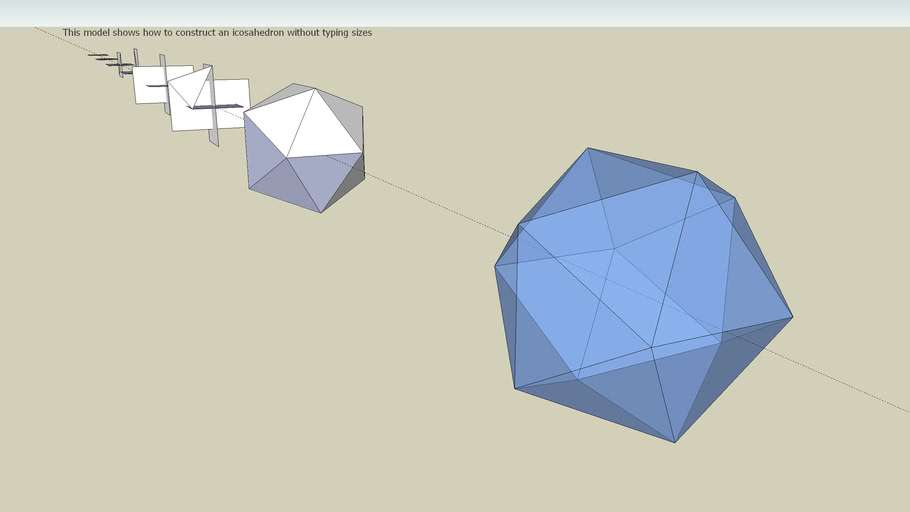 Icosahedron Construction - How to - Tutorial | 3D Warehouse