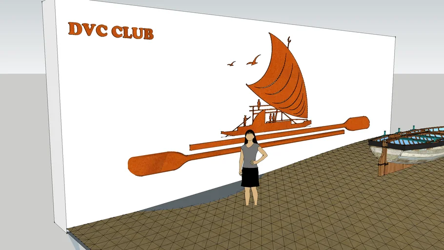Fijian Canoe Art work | 3D Warehouse