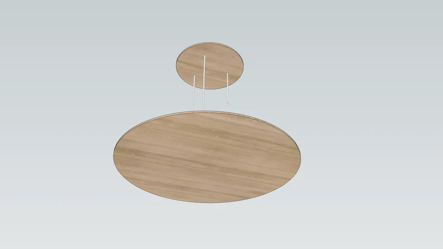 Pendente Disk S Wood - Lumini | 3D Warehouse