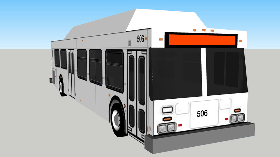 2002 new flyer c40lf | 3D Warehouse