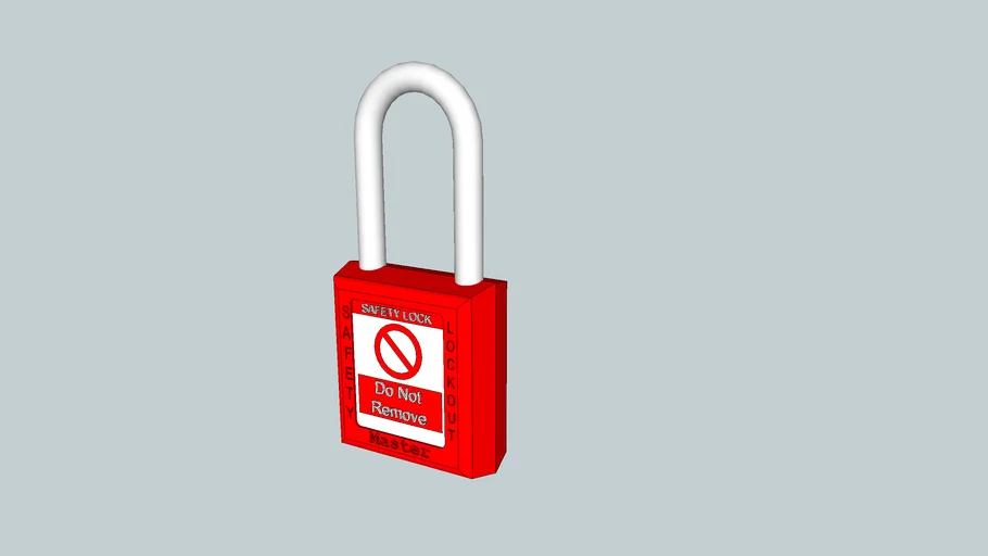 Master Lock Safety Padlock | 3D Warehouse