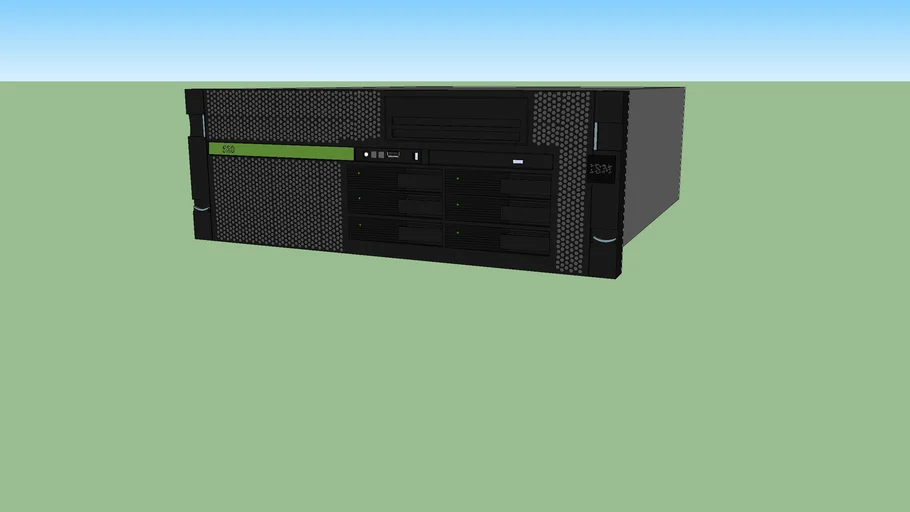 IBM System p 520 rack mount server | 3D Warehouse