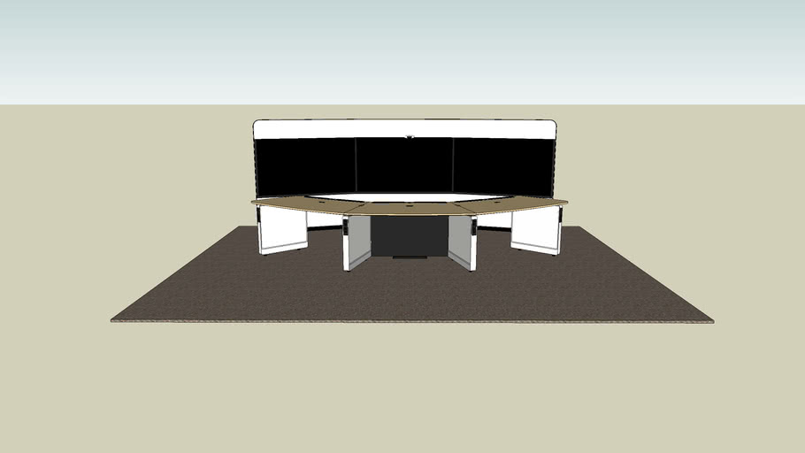 Cisco IX5000 and IX5200 Three Screen Immersive System | 3D Warehouse