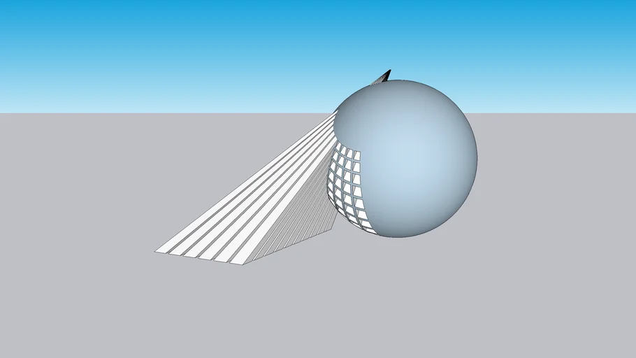 pyramid into sphere 4-2 | 3D Warehouse