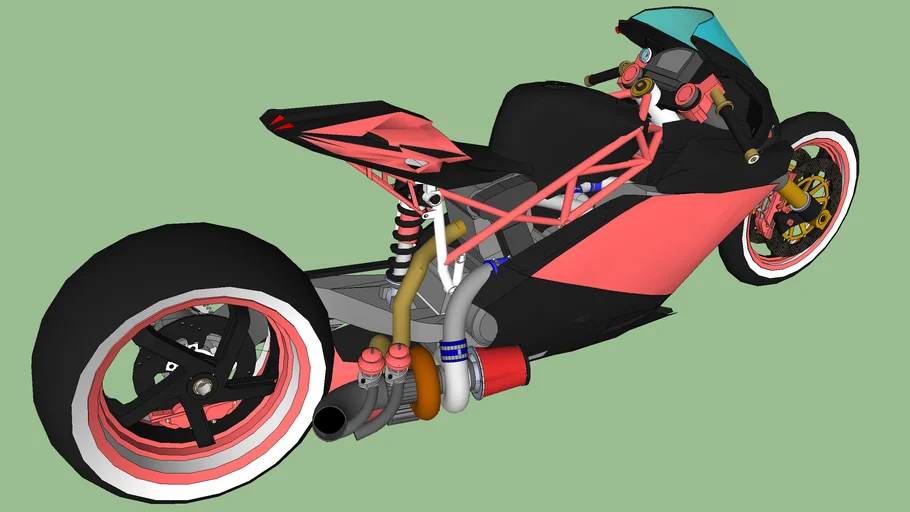 Ducati 998 Ragno. Landspeed Bike | 3D Warehouse