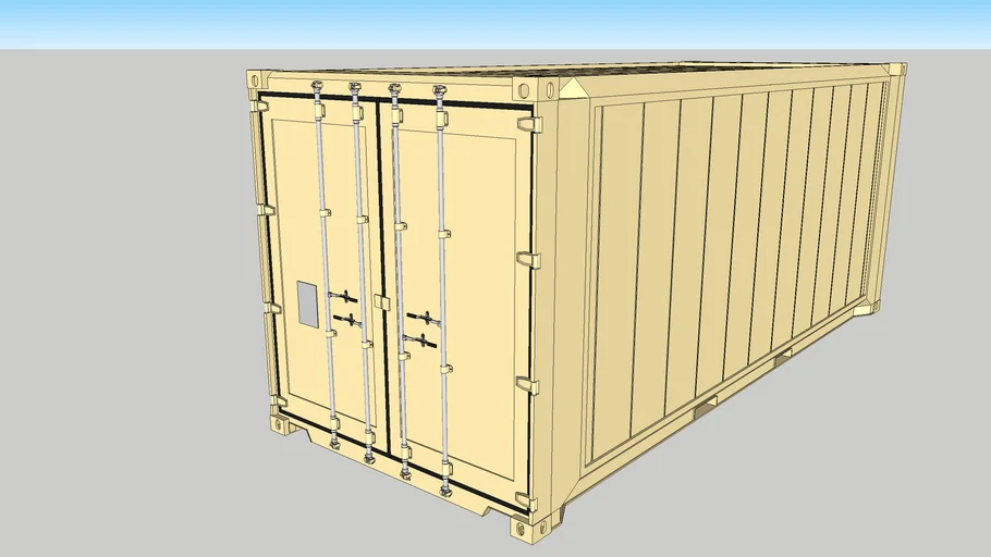 20ft Shipping Container house | 3D Warehouse