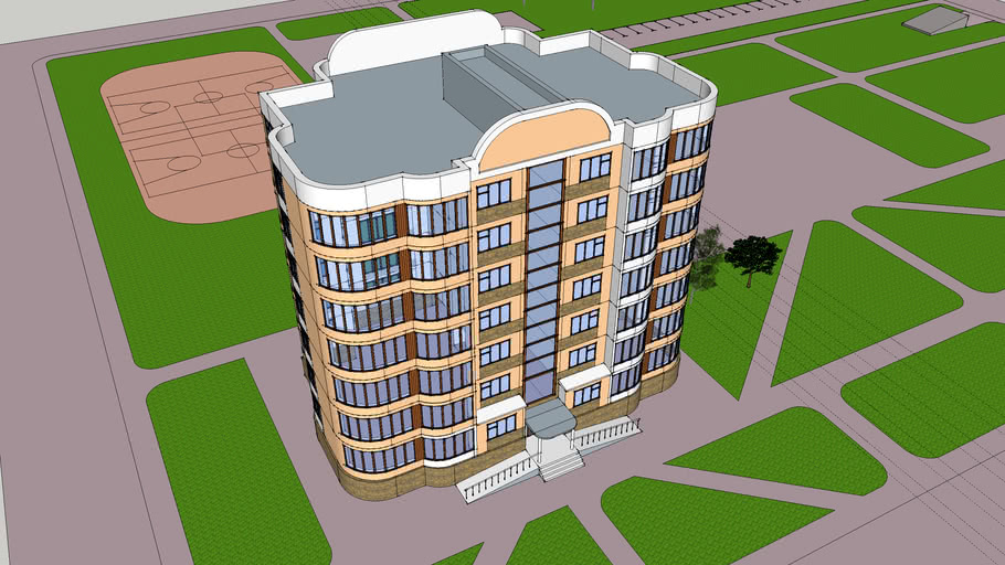 high-rise apartment building | 3D Warehouse