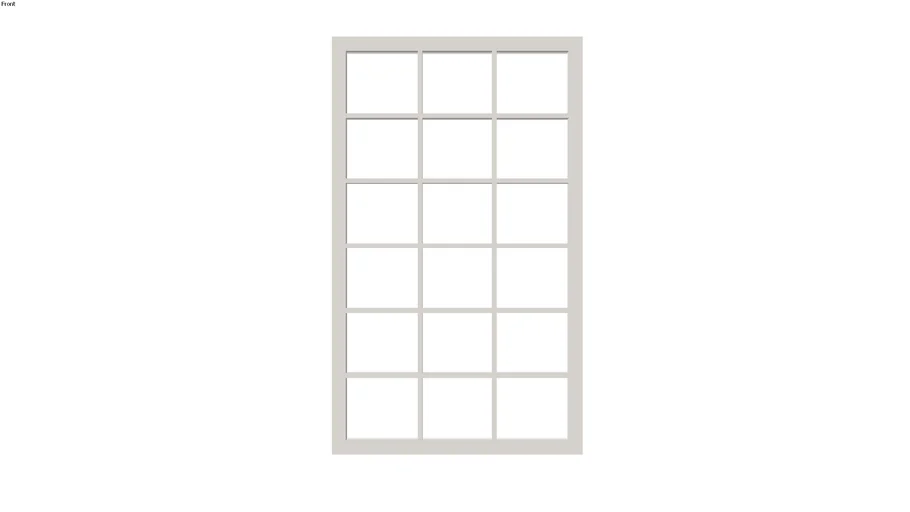4'6' x 7'6' Grid Window | 3D Warehouse