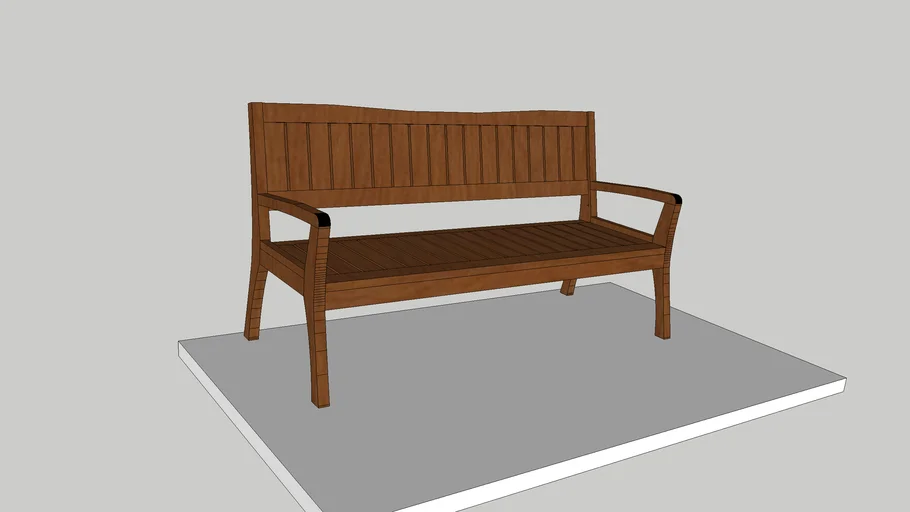WOOD BENCH | 3D Warehouse