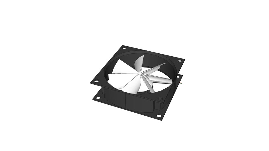 8cm pc fan simple geometry | 3D Warehouse