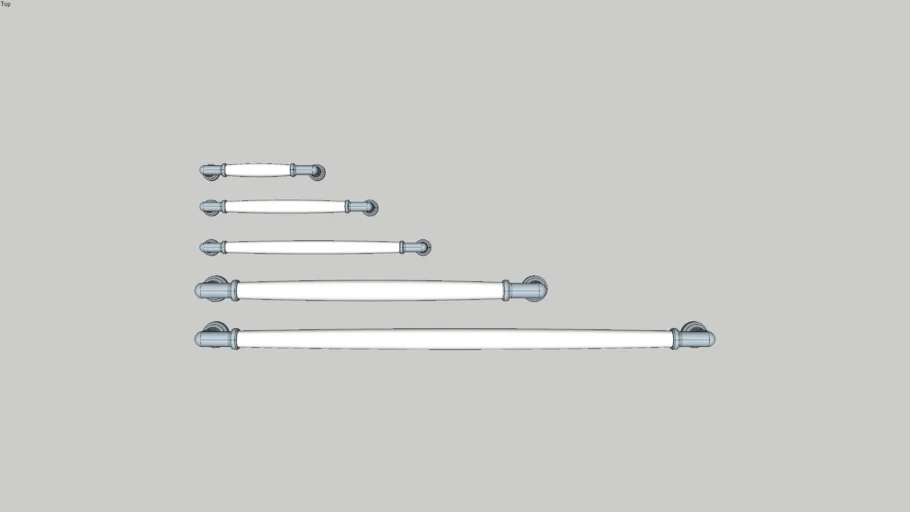 Emtek Westwood Cabinet and Appliance Pulls | 3D Warehouse