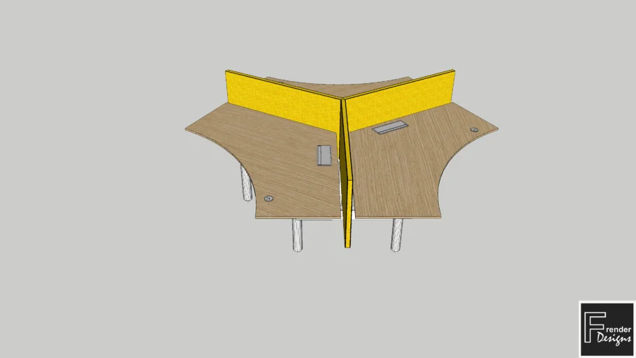 TRIANGULAR WORKSTATIONS - 03 | 3D Warehouse