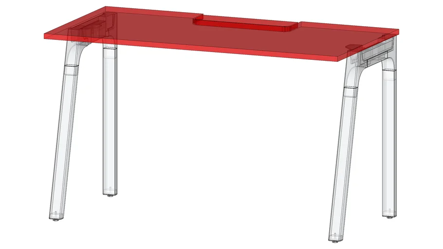 Xf86 Infinity A leg 600 x 1200 rectangle | 3D Warehouse