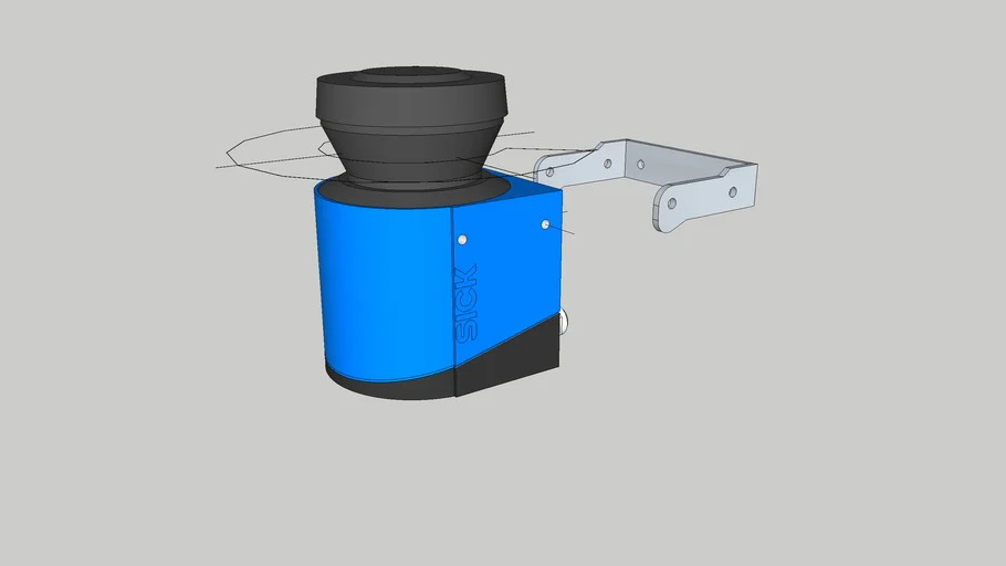 Sick LMS100 Laser Scanner | 3D Warehouse