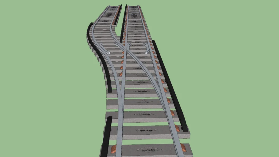 Track change (with third rail) | 3D Warehouse