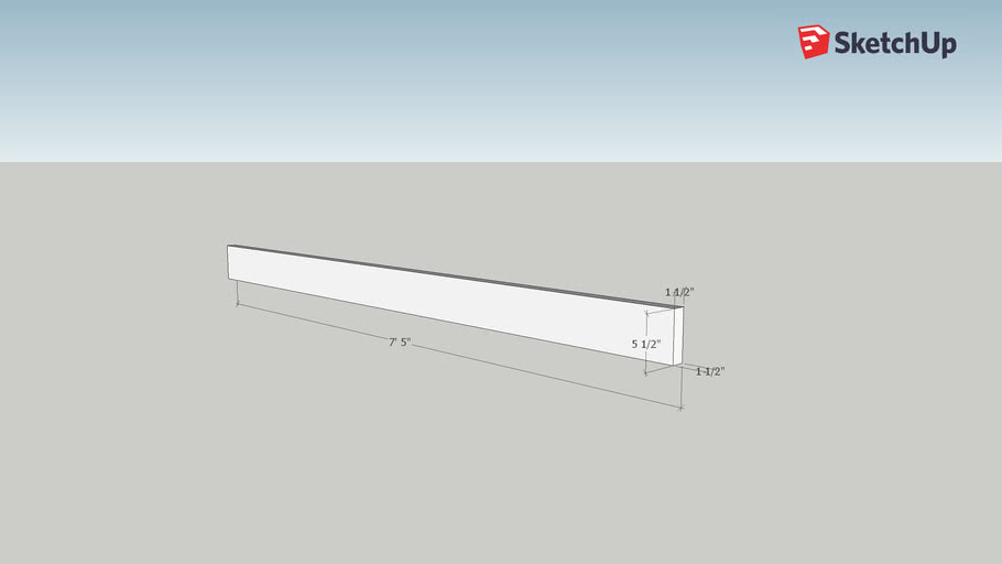 6x6x16 post | 3D Warehouse