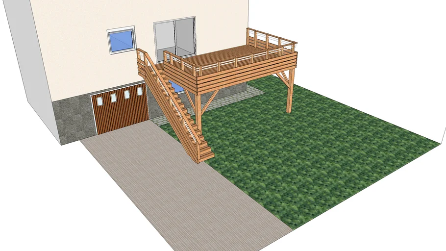 terrasse sur poteaux | 3D Warehouse