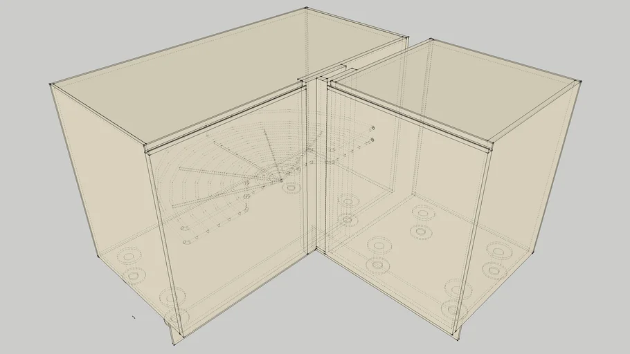 Left hand Corner Base Unit | 3D Warehouse