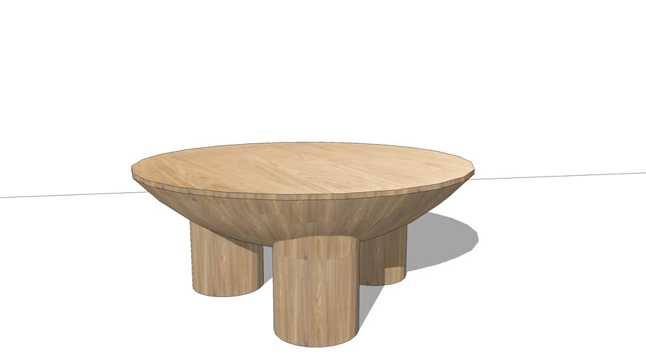 Tom 3 LEGGED COFFEE TABLE | 3D Warehouse