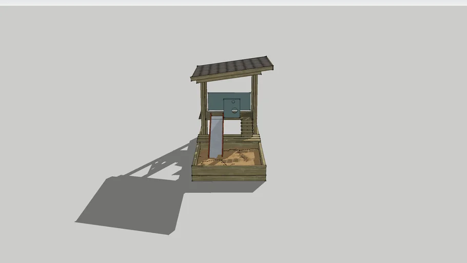 Sandbox with cabin | 3D Warehouse