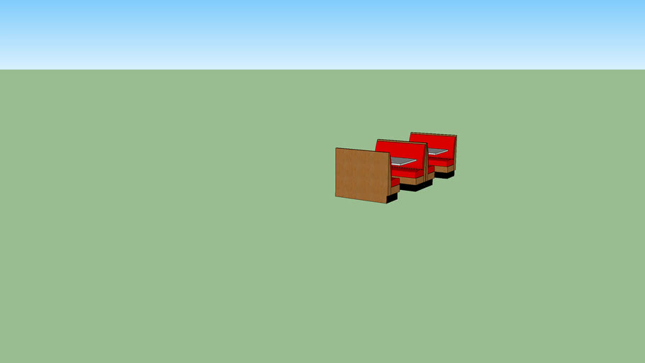 single booth seating | 3D Warehouse